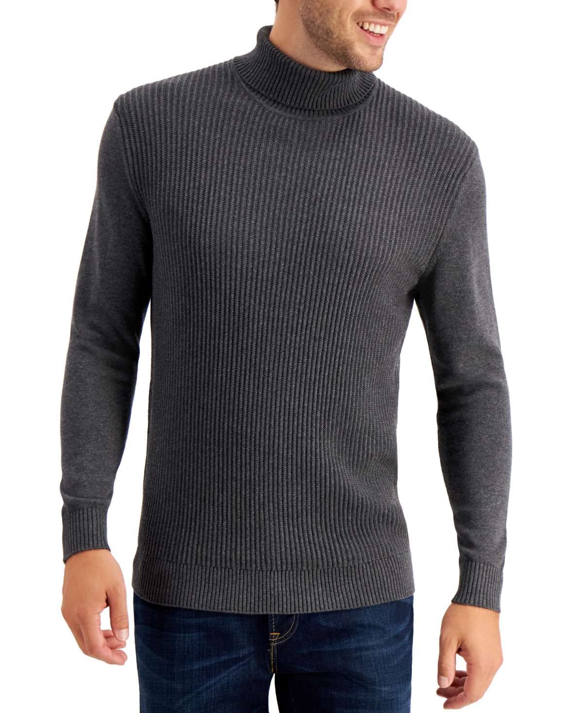 Click here for Club Room Mens Textured Cotton Turtleneck Sweater... prices