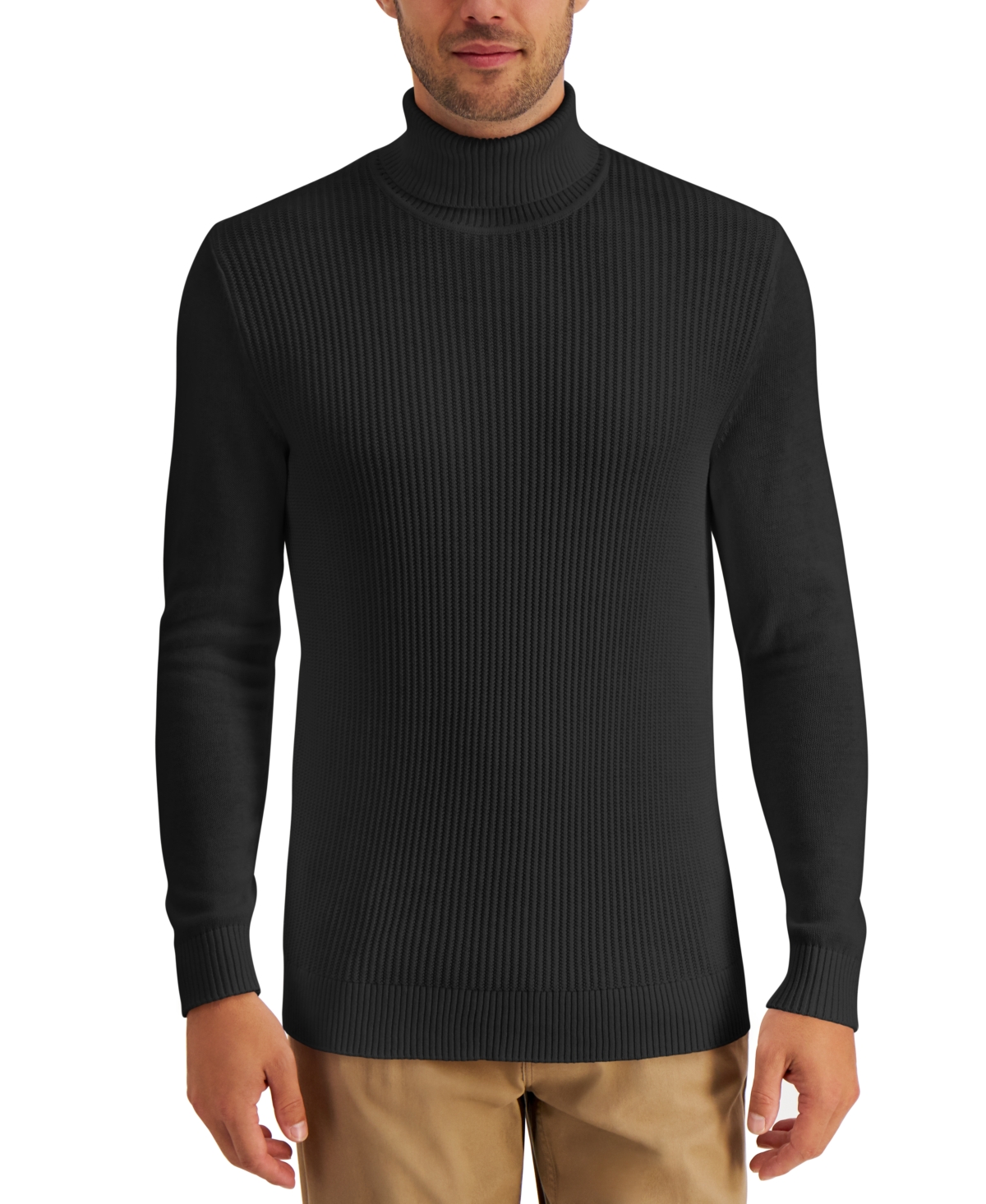 Click here for Club Room Mens Textured Cotton Turtleneck Sweater... prices