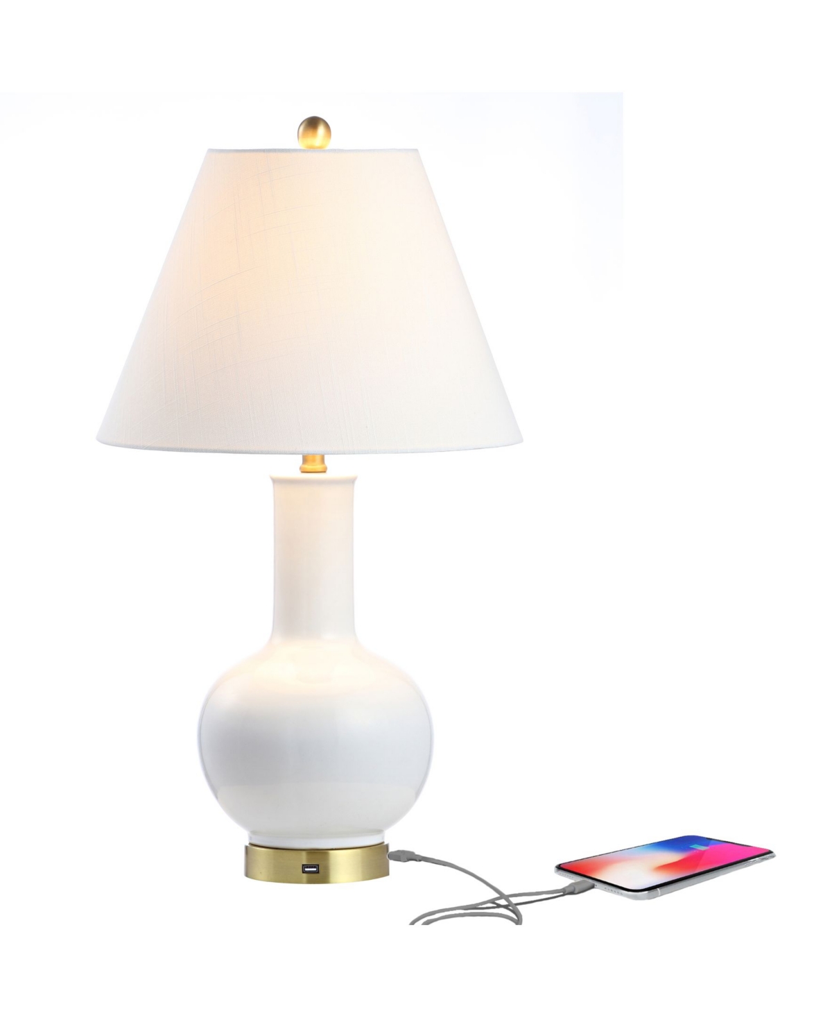 Click here for Han Ceramic iron Contemporary Usb Charging Led Tab... prices