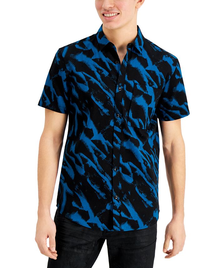 INC International Concepts Men's Abstract Printed Shirt, Created for ...