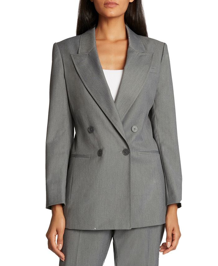 Tahari ASL Double-Breasted Blazer - Macy's