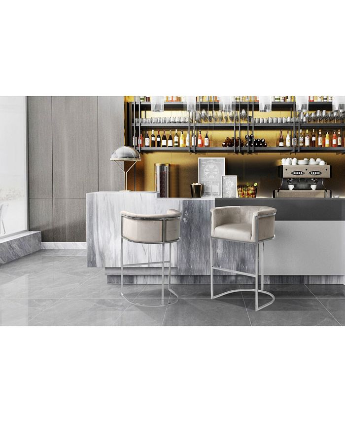 Chic Home Finley Bar Stool - Macy's