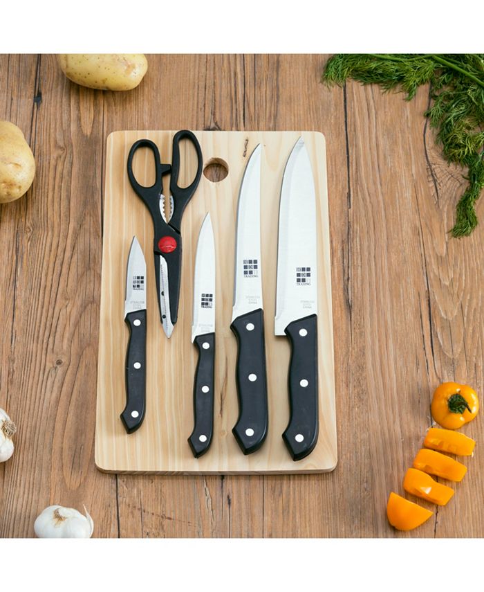 Home Basics Essentials Series Stainless Steel 5-Pc. Cutlery Set - Macy's