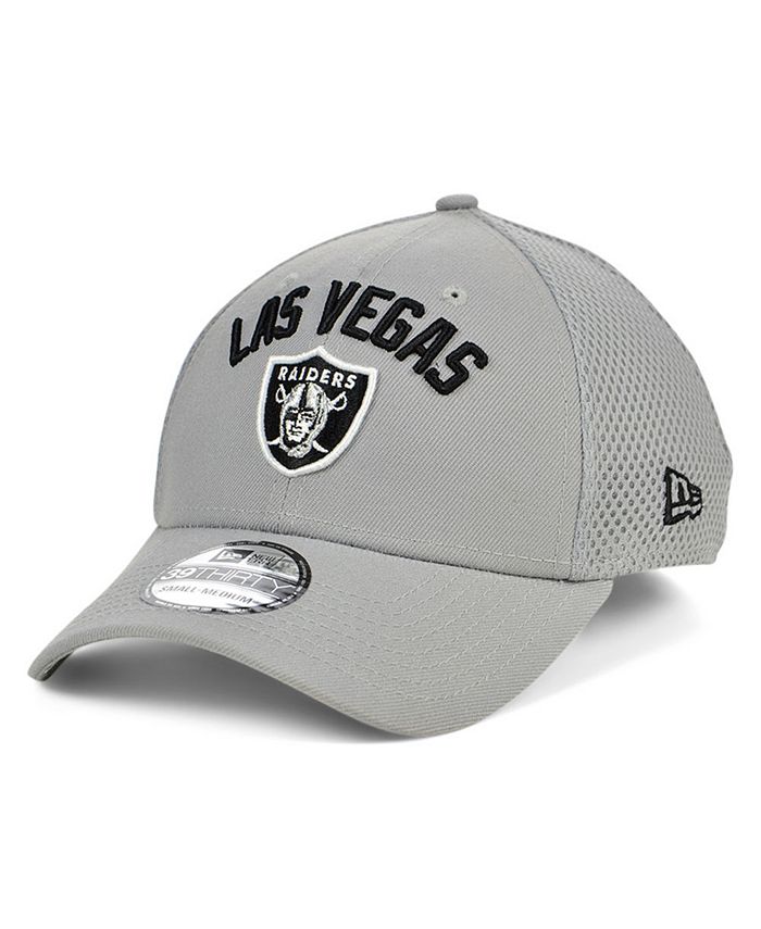 New Era Las Vegas Raiders Arch Wordmark 39THIRTY Cap - Macy's