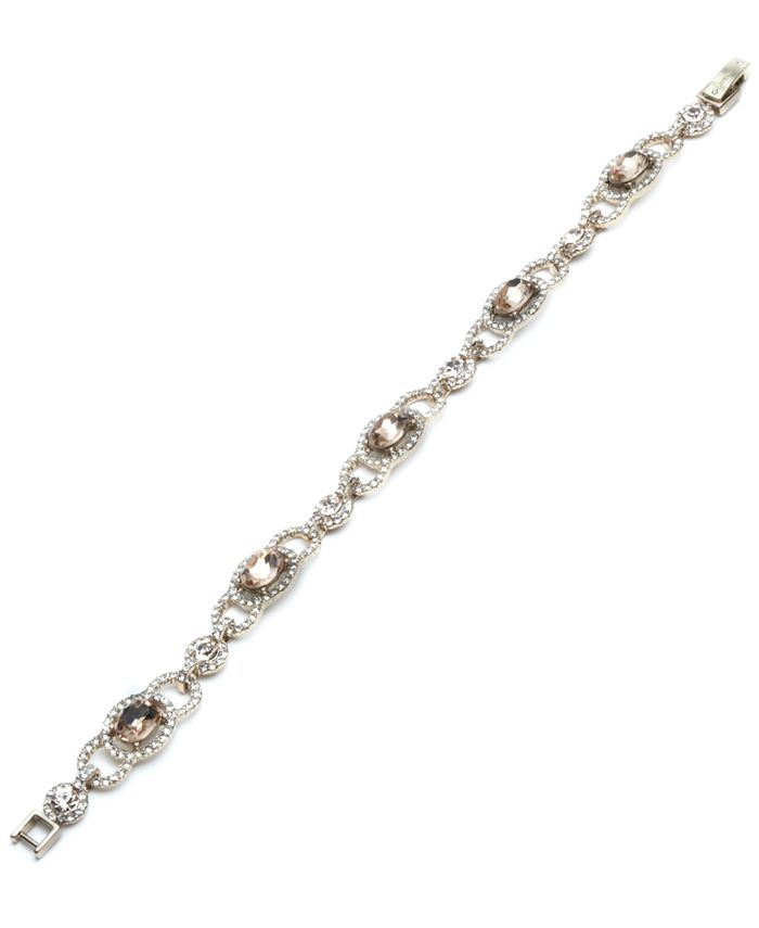 Givenchy Stone & Crystal Halo Link Bracelet - Macy's