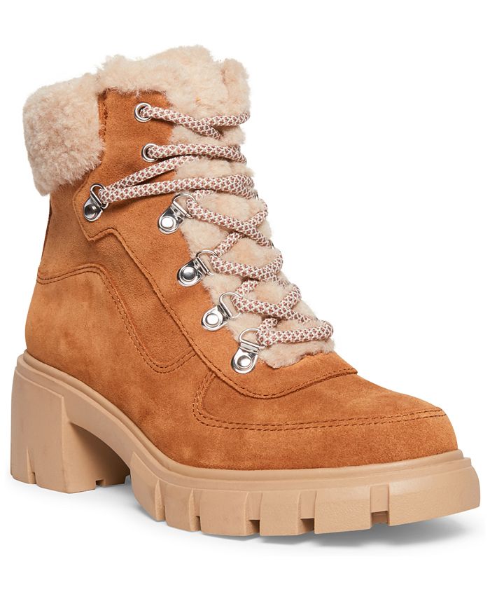 STEVEN NEW YORK Women's Henley Chunkly Lug Sole Booties - Macy's