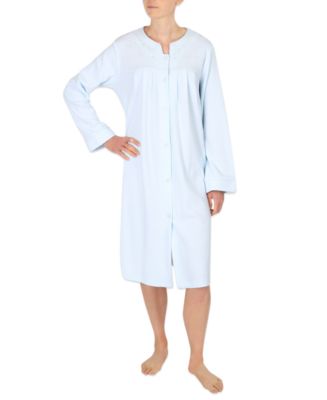 Miss Elaine Brushed Waffle Short Gripper Robe - Macy's