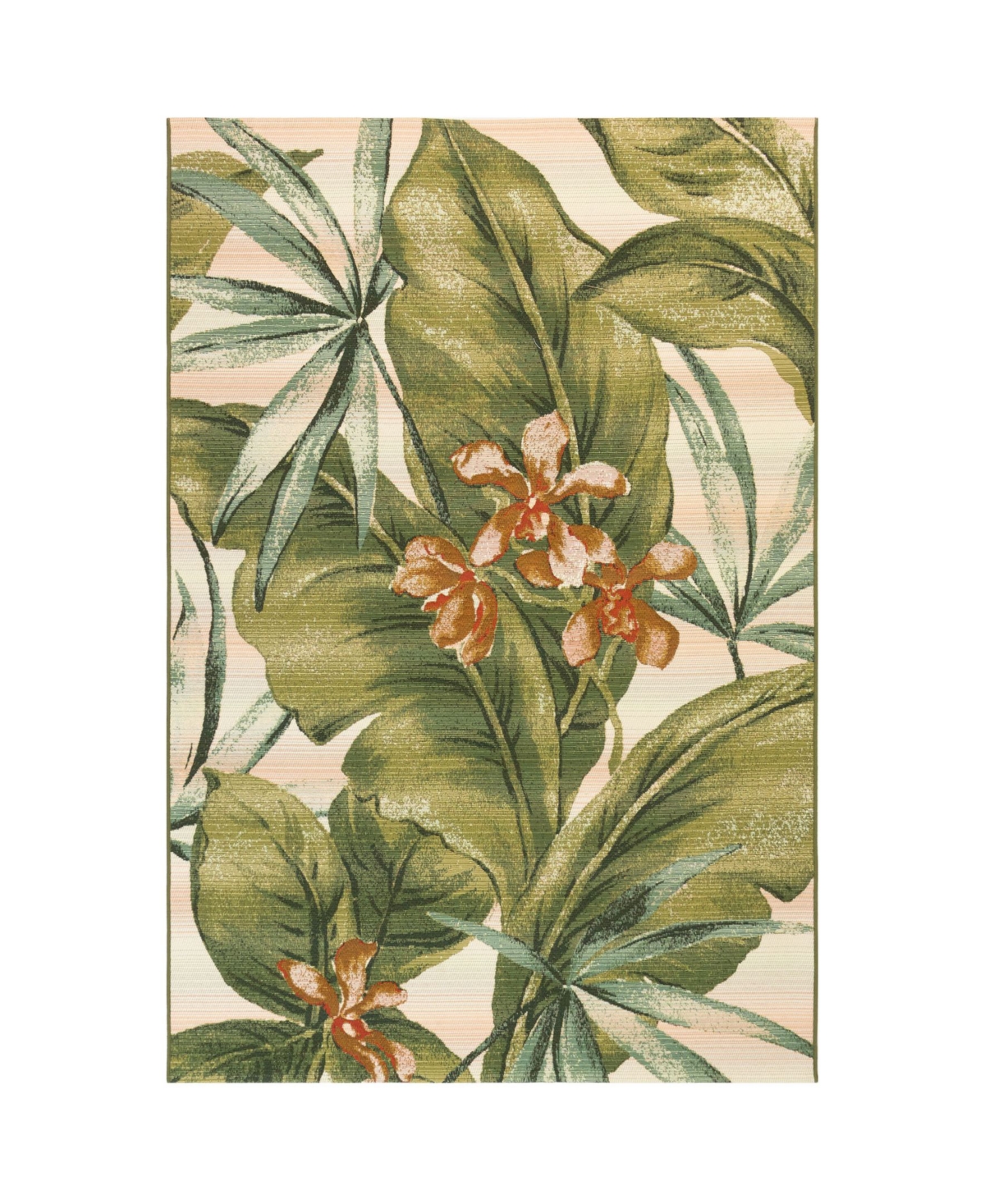 Click here for Liora Manne Marina Tropical Leaf Cream 66 x 94 Out... prices