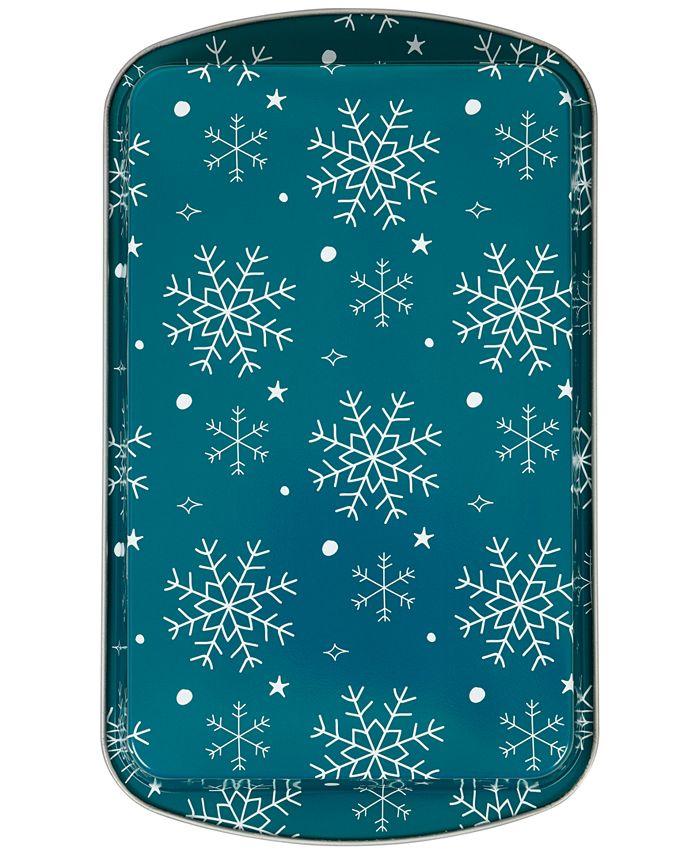 Wilton Bake and Bring Snowflake Print Nonstick 11" x 7" Oblong Pan Set ...