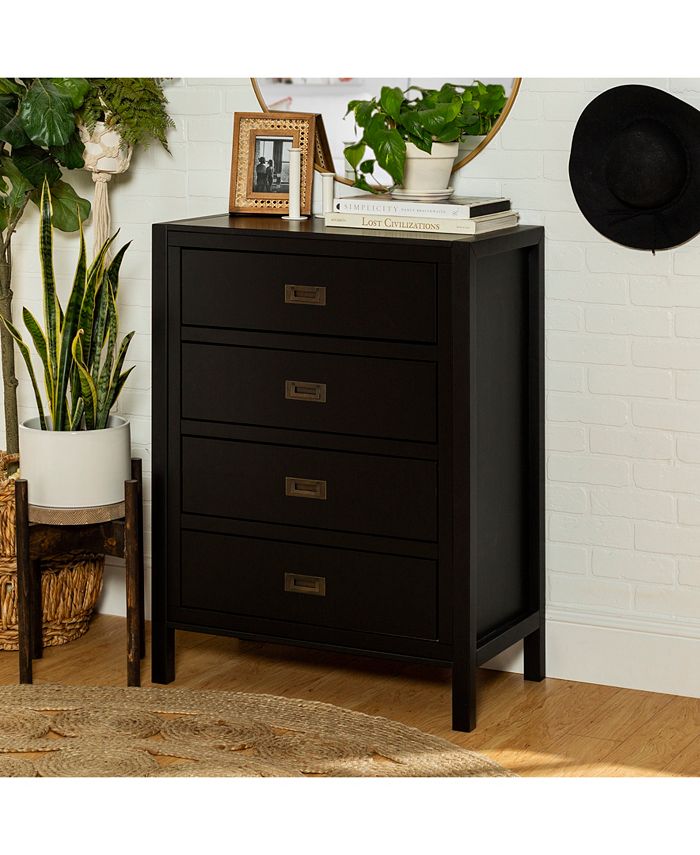 Walker Edison 40" Classic Solid Wood 4 Drawer Chest - Macy's