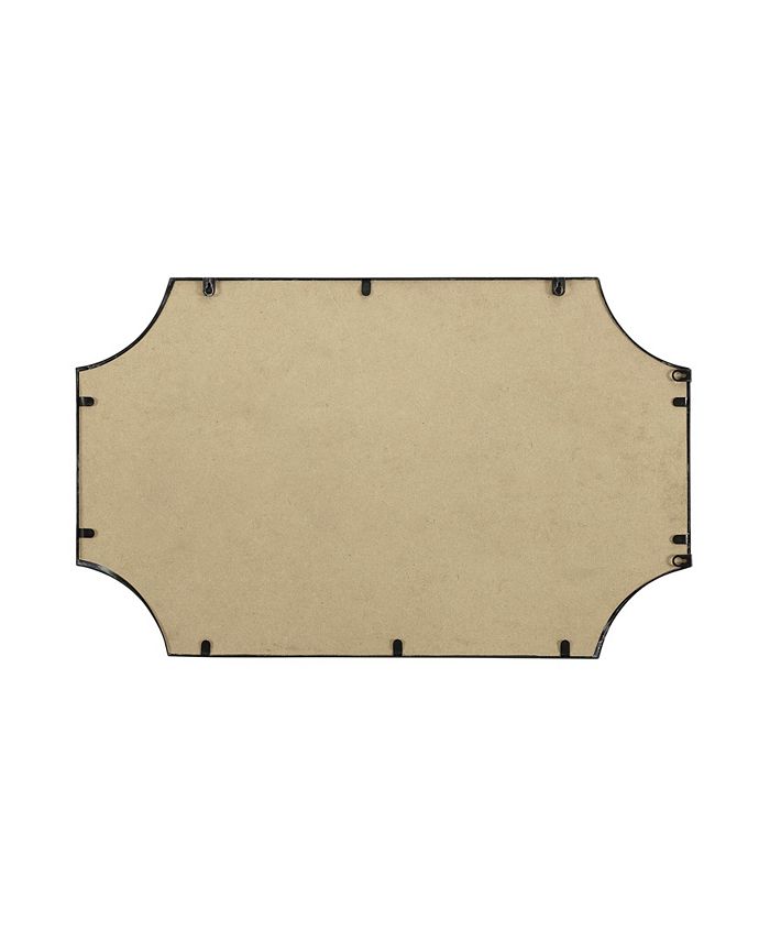 Walker Edison 32" Rectangle Notched Corner Metal Framed Mirror - Macy's