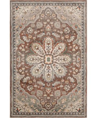 Portland Textiles Cassandra Corelia 7'10" x 9'10" Area Rug - Macy's