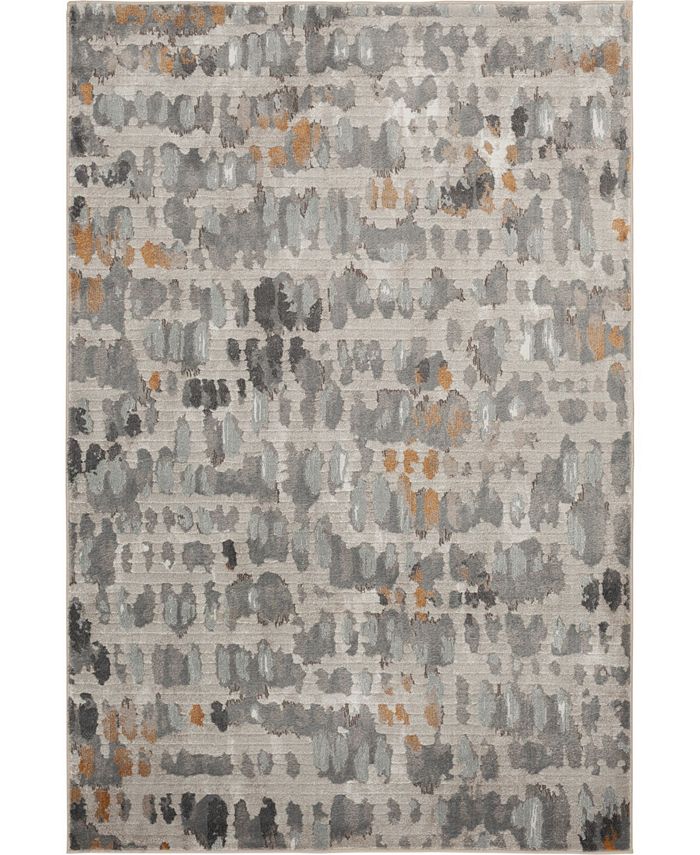 Portland Textiles Adorn Zed White 5' x 7'6" Area Rug - Macy's