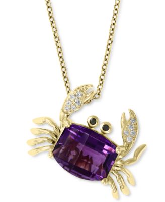 EFFY Collection EFFY® Amethyst (2-7/8 ct. t.w.) & Diamond (1/20 ct. t.w ...