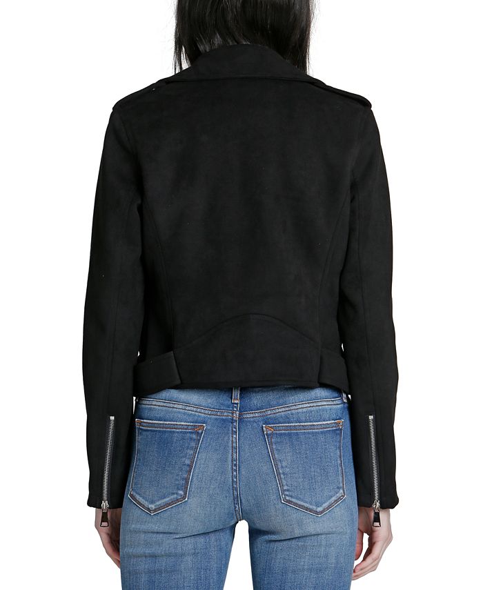 Vigoss Jeans Faux Suede Moto Jacket - Macy's