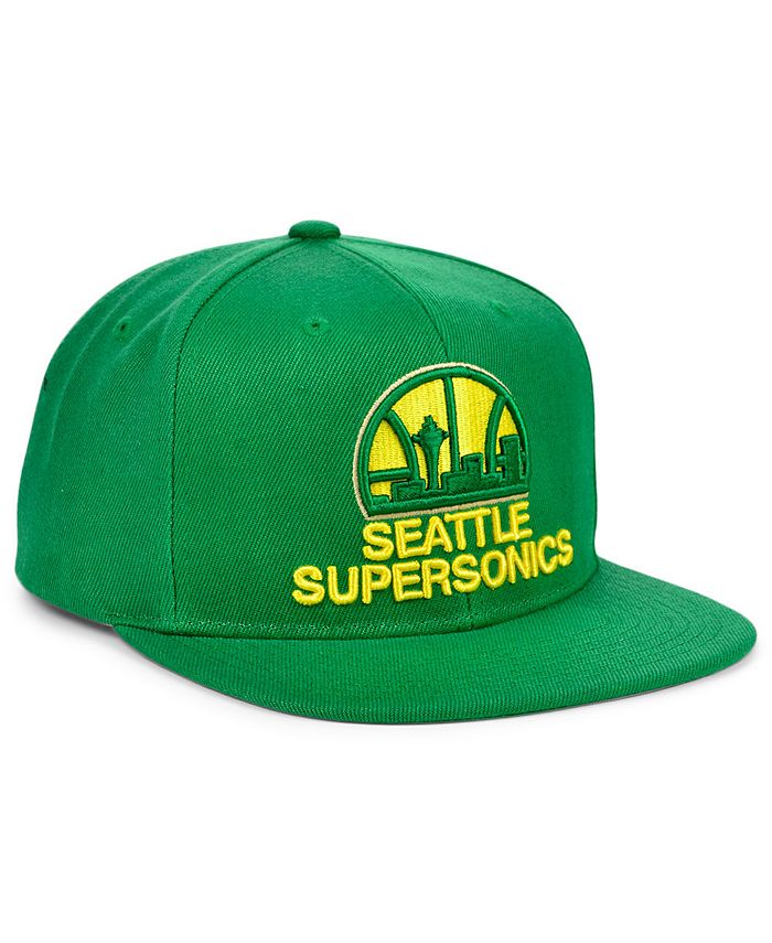 Mitchell & Ness Seattle SuperSonics Hardwood Classic Jockey Snapback ...
