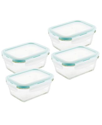 Lock n Lock Purely Better™ Glass 8-Pc. Rectangular 14-Oz. Food Storage ...