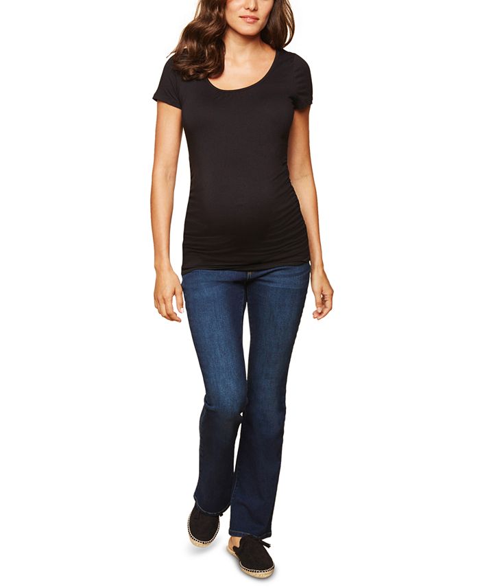 Motherhood Maternity Indigo Blue Maternity Petite Boot-Cut Jeans - Macy's