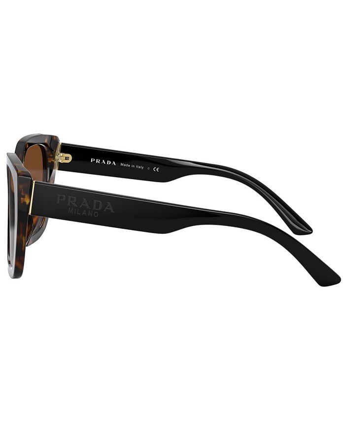 PRADA Monochrome Rectangular Women's Sunglasses, PR 24XS - Macy's