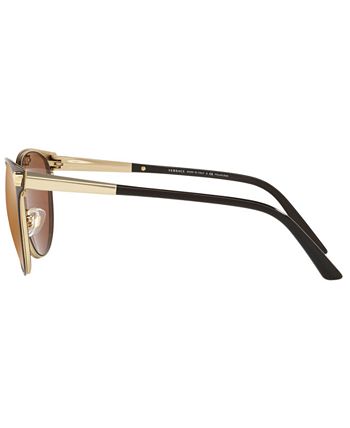 Versace Women's Polarized Sunglasses, VE2168 57 - Macy's