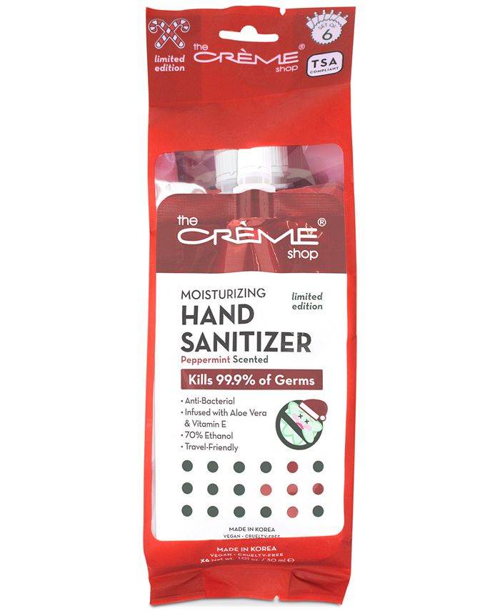 The Crème Shop Peppermint Moisturizing Hand Sanitizer, 6-Pk. - Macy's
