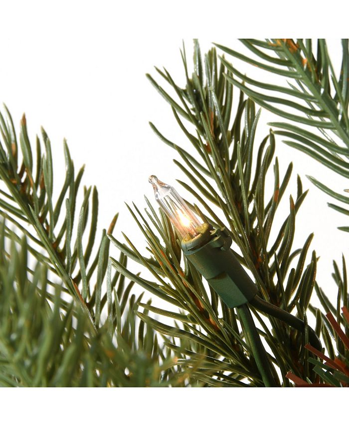 National Tree Company 3' "Feel Real" Nordic Spruce Small Tree in Burlap ...