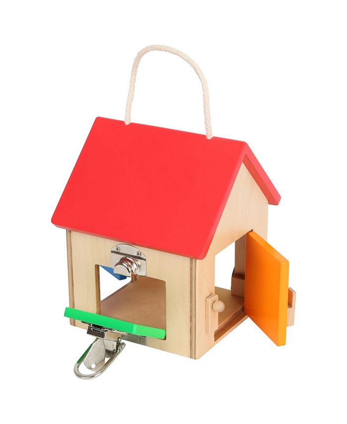 Legler USA Small Foot Wooden Toys Compact House of Locks Playset - Macy's