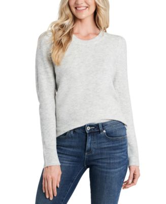 CeCe Crew-Neck Puffed-Shoulder Sweater - Macy's