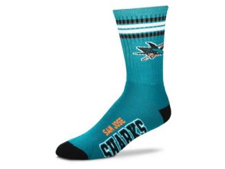 For Bare Feet San Jose Sharks 4 Stripe Deuce Crew Socks - Macy's