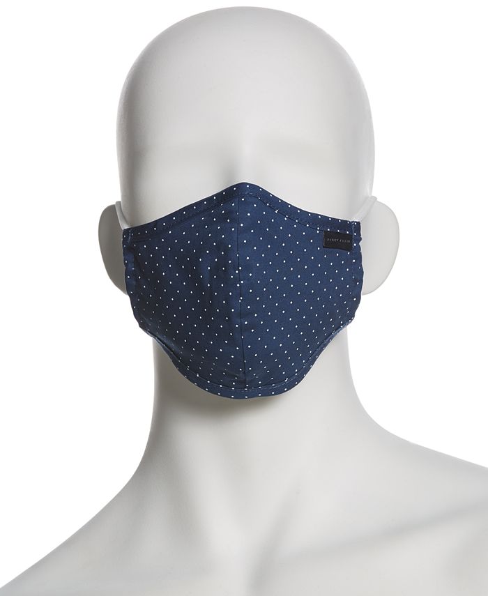 Perry Ellis Unisex Reusable Rounded Woven Fabric 3pk Face Masks - Macy's