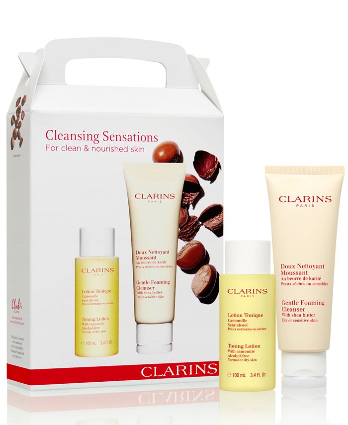 Clarins 2-Pc. Cleansing Sensations Set For Dry Or Sensitive Skin - Macy's