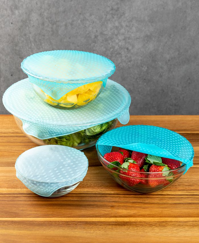 Core Home Reusable Colored Silicone Food Wraps, Set of 4 - Macy's