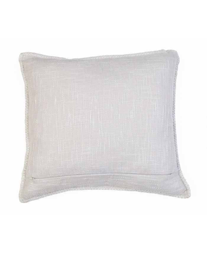 THRO Amy Hello Embroidered Whipstitch Pillow, 20" x 20" - Macy's
