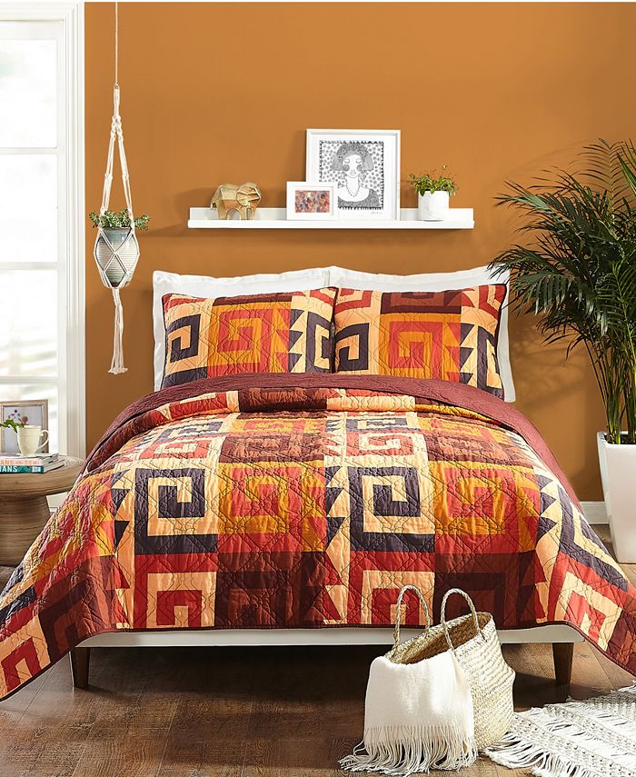 Jessica Simpson Ari 3 Piece Quilt Set, King - Macy's