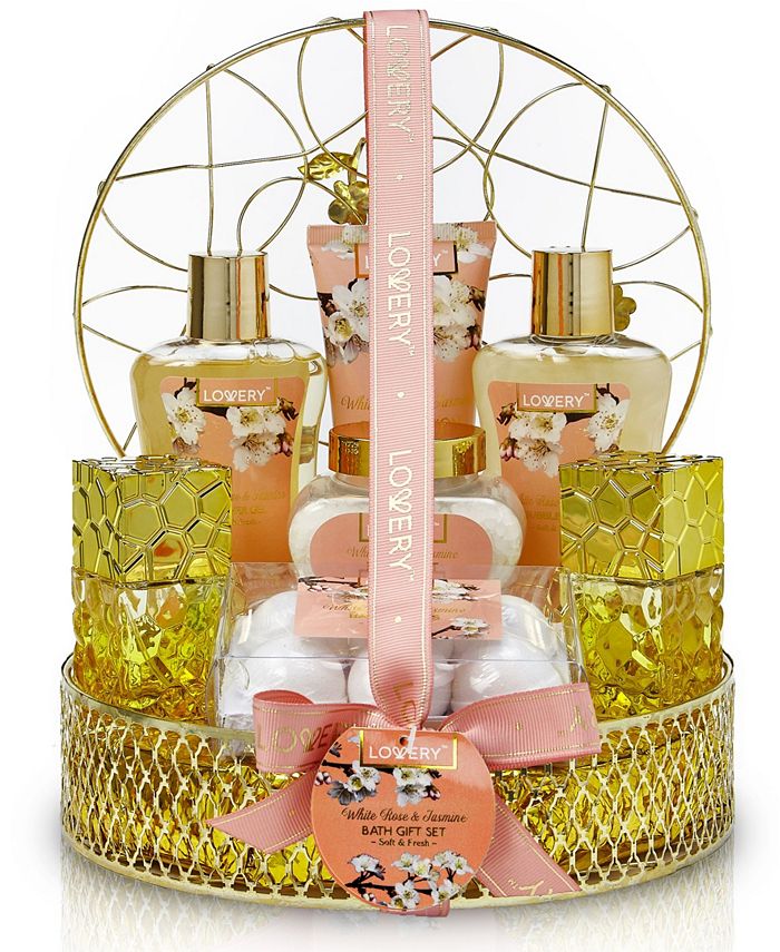 Lovery White Rose and Jasmine Body Care 13 Piece Gift Set - Macy's