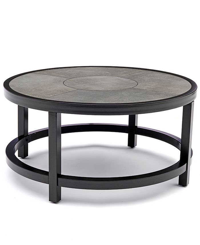 Agio CLOSEOUT! Deco Outdoor 36" Round Coffee Table, Created for Macy's ...