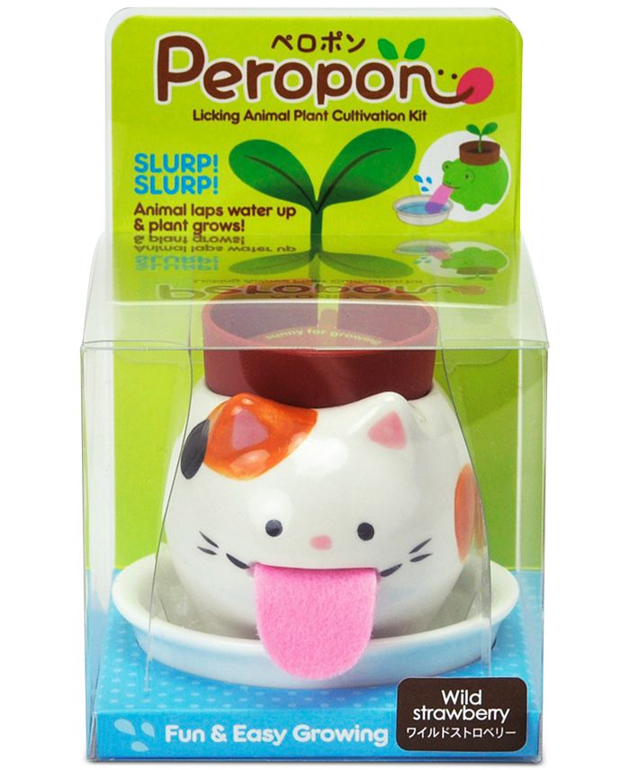 Noted Peropon Self-Watering Animal Plant Growing Kit - Wild Strawberry ...