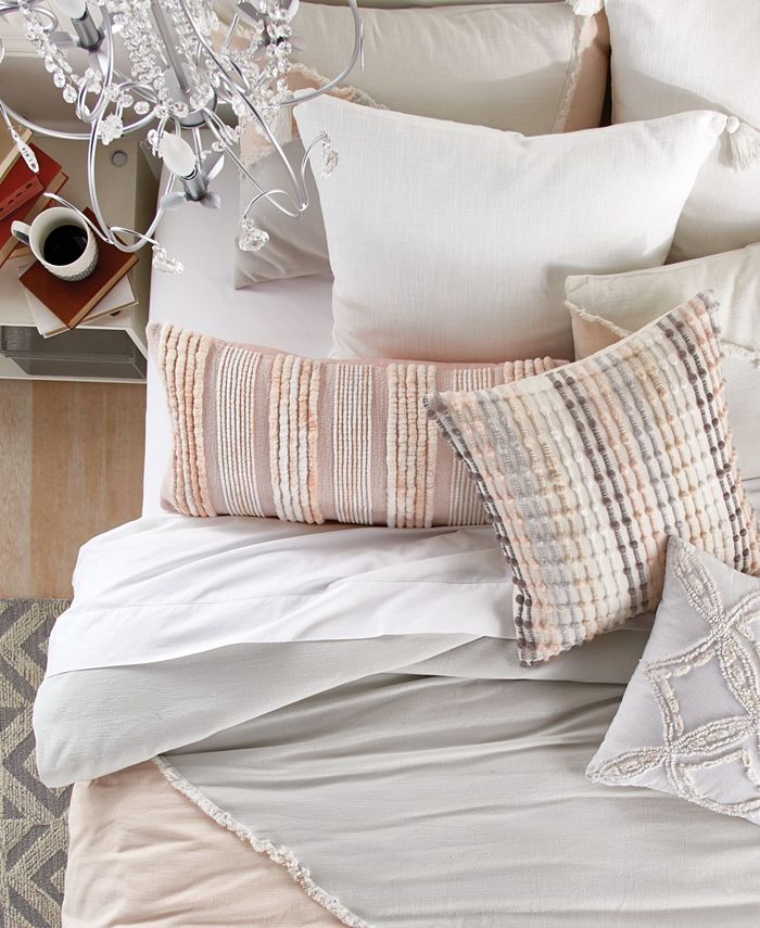 Peri Home Peri Color block Fringe Comforter Set, Queen & Reviews ...