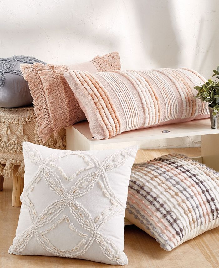 Peri Home Peri Color block Fringe Comforter Set, Queen - Macy's