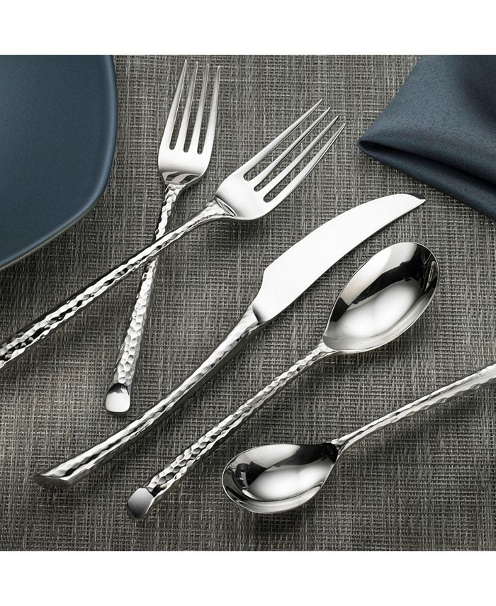 Hampton Forge Argent Orfevres Olivia Hammered 20 Piece Flatware Set ...