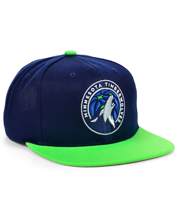 Mitchell & Ness Minnesota Timberwolves 2 Tone Classic Snapback Cap - Macy's