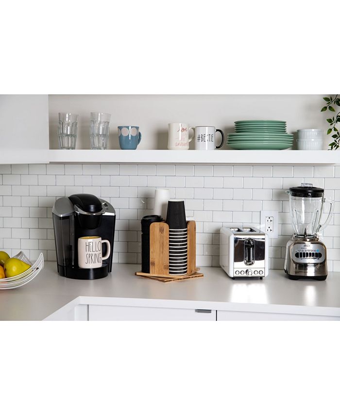 Mind Reader 4 Compartment Carousel, Multi-Section Organizer for Stacked ...