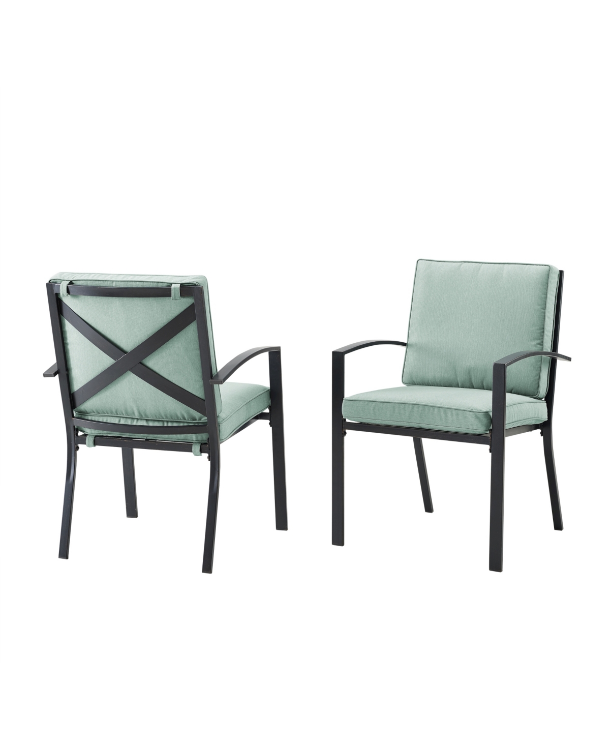 Click here for Kaplan 2 Piece Outdoor Dining Chair Set - Green prices
