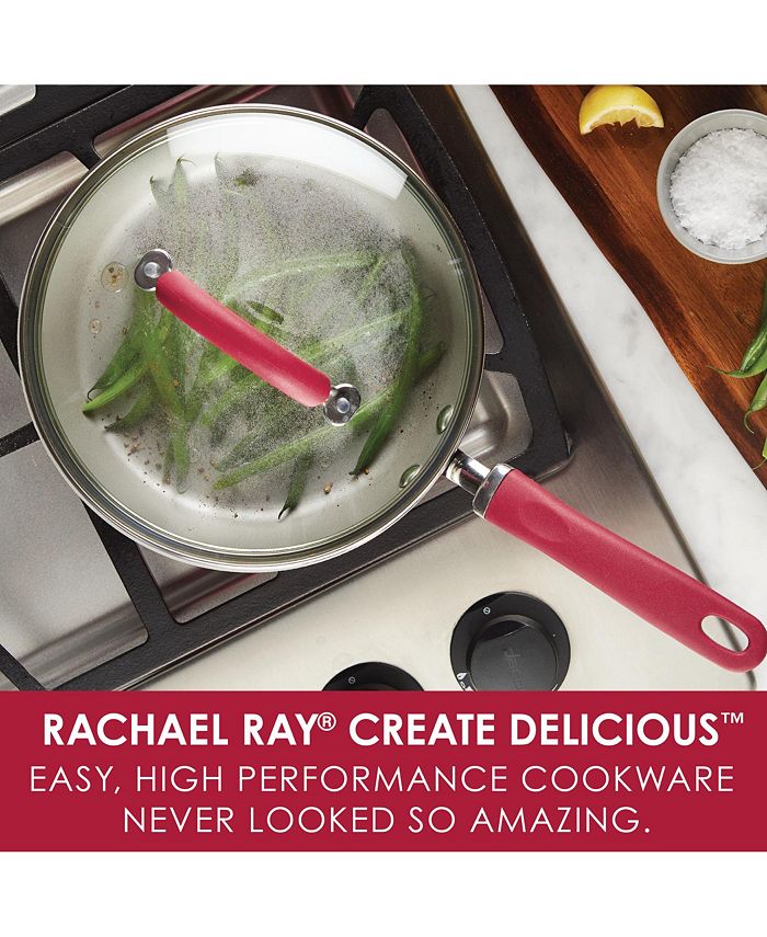 Rachael Ray Create Delicious Aluminum Nonstick Covered 9.5" Deep ...