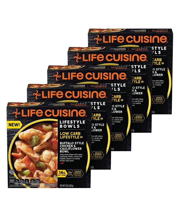 Life Cuisine Buffalo Chicken Cauliflower Bowl, 10 oz, 5 Count - Macy's