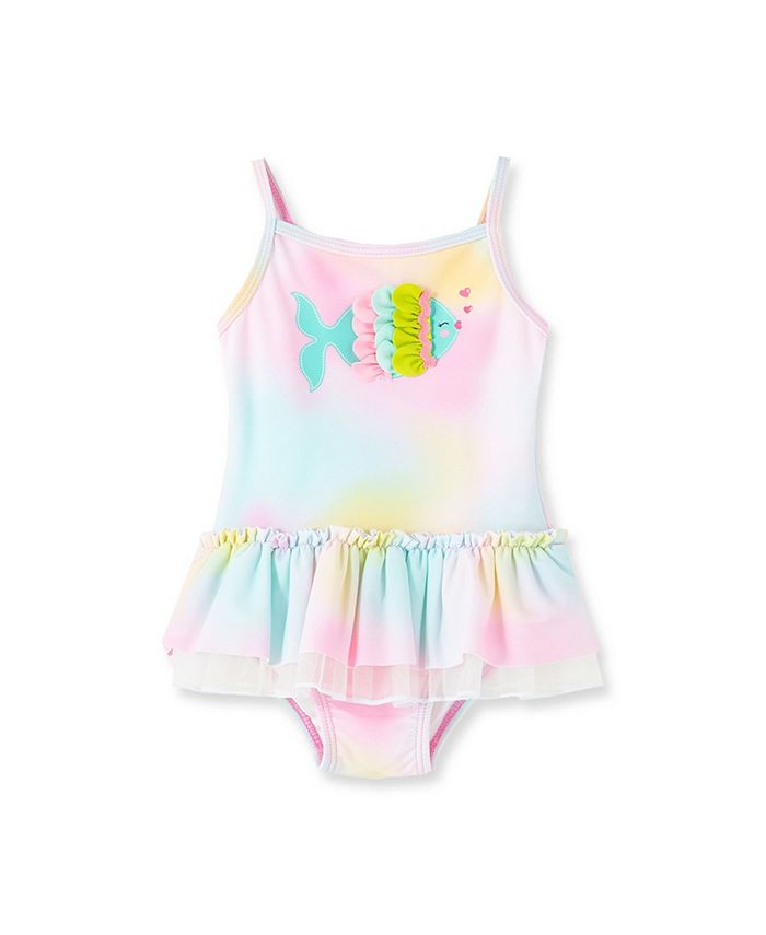 Little Me Baby Girls Fish Swimsuit - Macy's