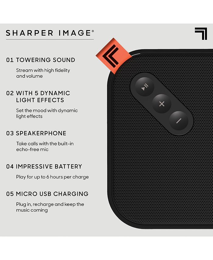 Sharper Image Bluetooth Color Changing Speaker - Macy's