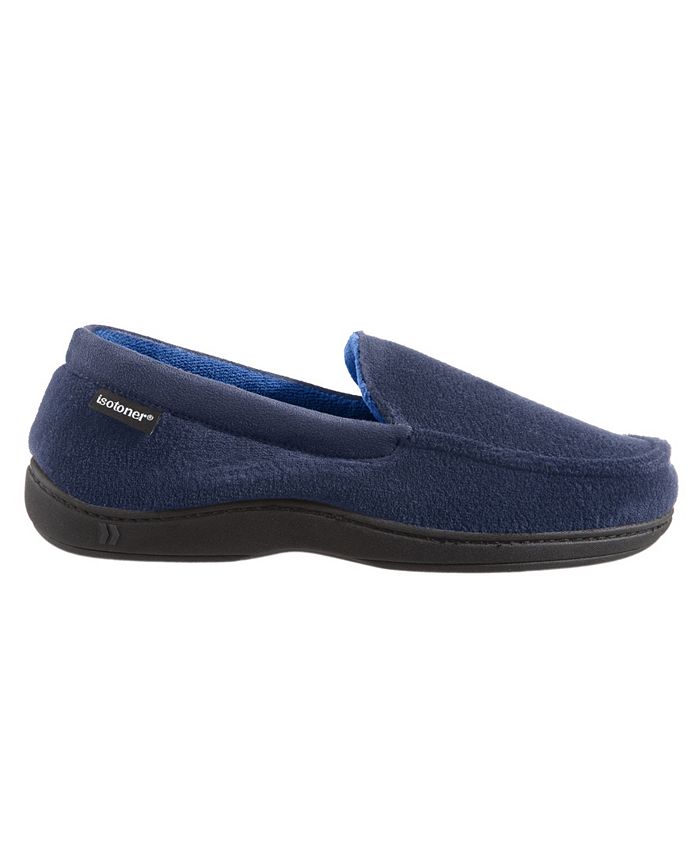 Isotoner Signature Men's Microterry Jared Moccasin Slippers with Memory ...