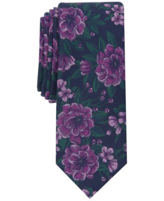 Bar III Men's Kendra Floral Tie, Created for Macy's - Macy's