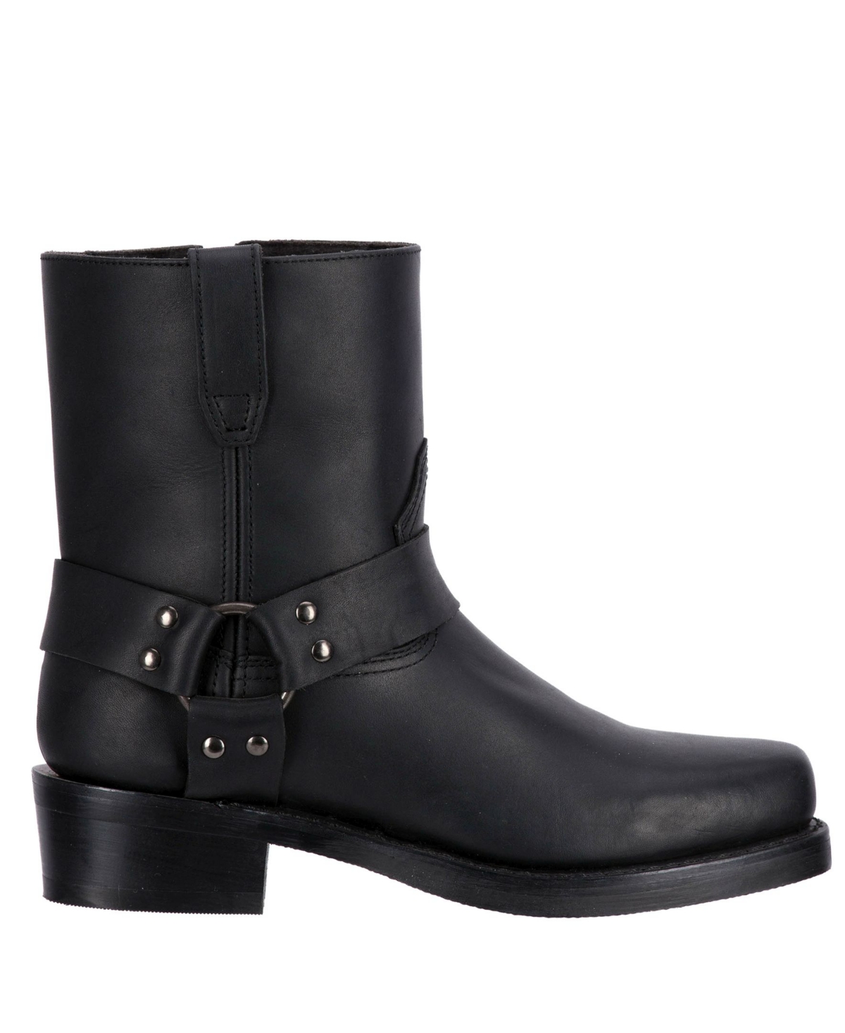 Click here for Dingo Mens Rev Up Leather Harness Boot - Black prices